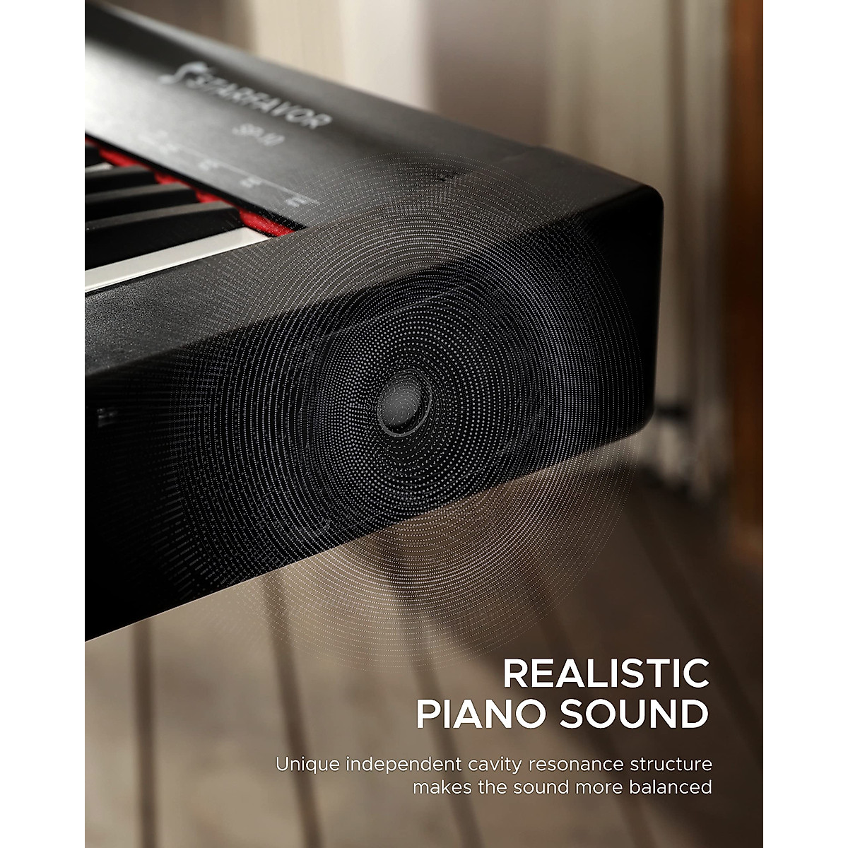 Starfavor 88 Key Digital Piano Beginner Electric Keyboard & Starfavor Piano Bench Adjustable