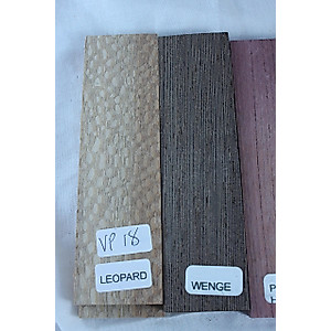 Payne Bros Custom Knives Variety pack of 5 wood scales, 5 INCH, for knife making - gun grps - craft supplies (VP18)
