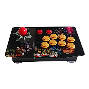 DIACCO J500S 10 Buttons Arcade Joystick USB Wired Acrylic Artwork Panel for PC (Color : Artwork 2)