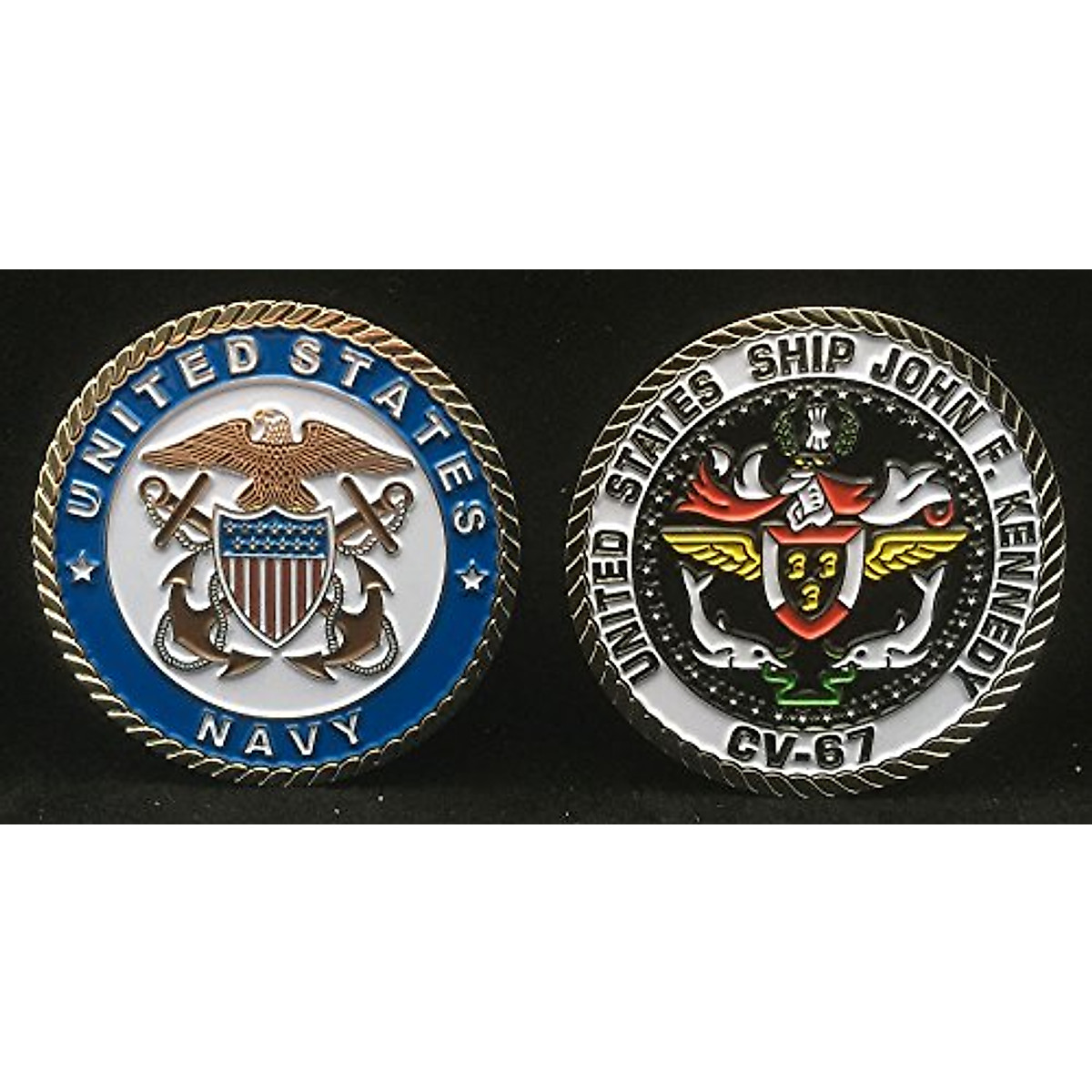 USS John F. Kennedy CV-67 (Officer) Challenge Coin