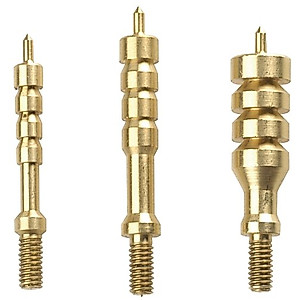 Tipton 13-Piece Brass Jag Set with Storage Case for Rifle Cleaning and Maintenance