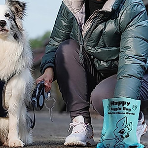 Biodegradable Dog Poop Bags - Strong, Leak-Proof, and Waterproof - Outdoor Pet Waste Management