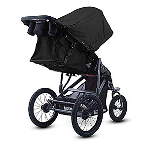 Joovy Zoom 360 Ultralight Jogging Stroller, Large Canopy, Lightweight Jogger, Extra Large Air Filled Tires, Black