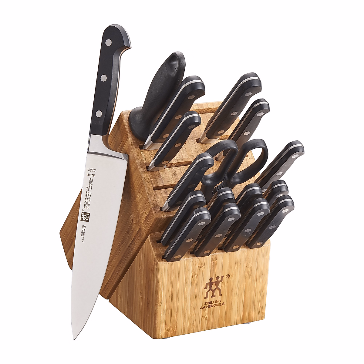 Zwilling J.A. Henckels Professional S Knife Block Set, 18 Piece, Black