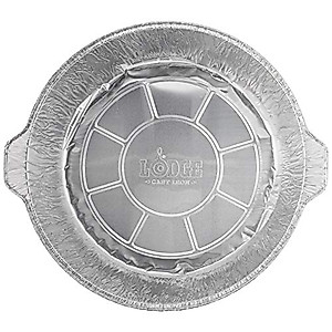 Lodge A12F12 12-Inch Aluminum Foil Dutch Oven Liners, 12-Pack, Silver