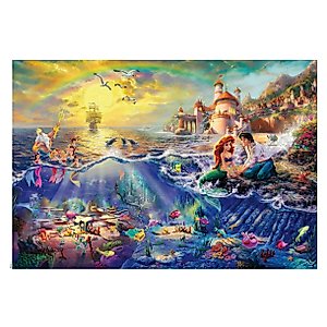 Ceaco - Thomas Kinkade - Disney Dreams Collection - The Little Mermaid - 2000 Piece Jigsaw Puzzle