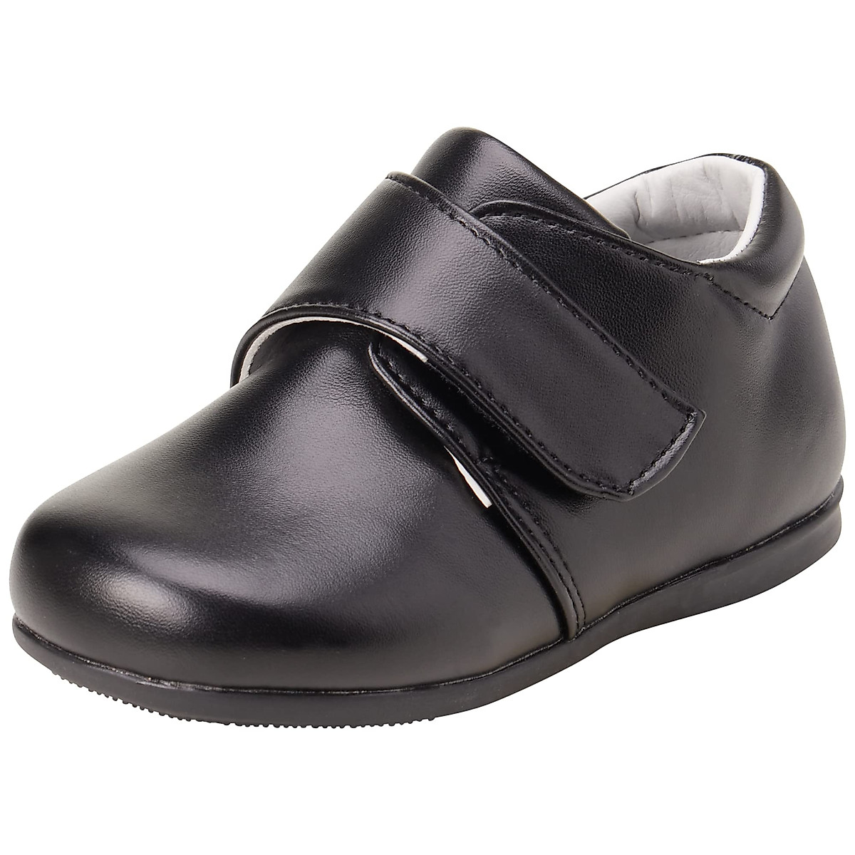 Josmo Boy's Walking Dress Shoe (Infant, Toddler), Size 6 Toddler, Black Strap