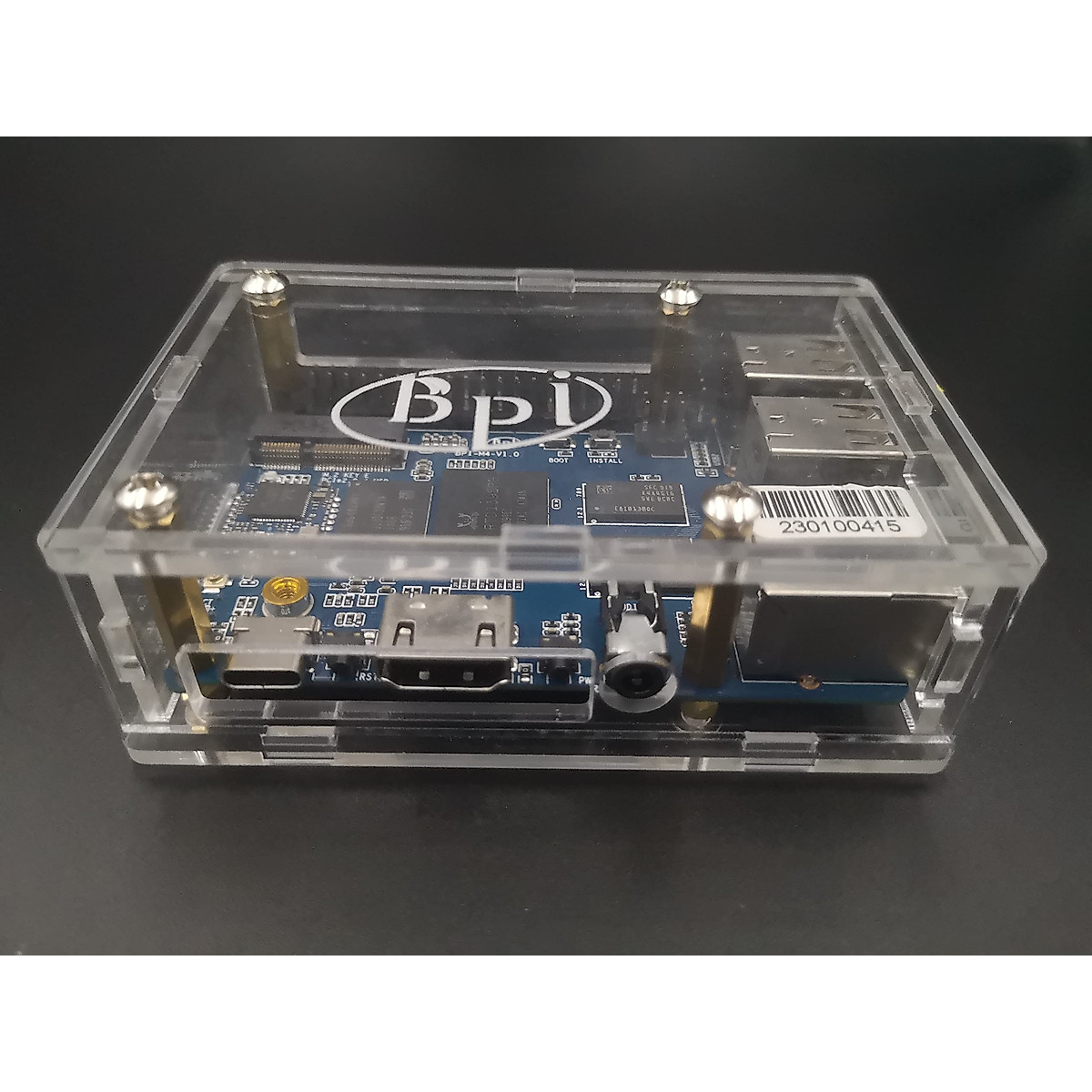 WayPonDEV Banana Pi BPI-M5 M4 Acrylic Case for Banana Pi M5 Single BOAD Computer Support Android Debian Raspbian Armbian