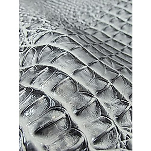 DuroLast™ Hydra Gator 3D Embossed Vinyl Fabric Sold by The Yard 2 Tone 3D Crocodile DIY Upholstery Accessories Apparel (Viper Green)
