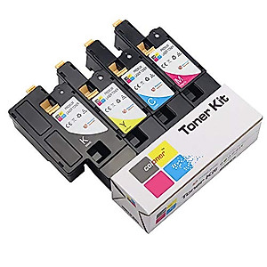 Coloner 6027 Toner Cartridge Remanufactured 6022 Toner Cartridge Replacement for Xerox Phaser 6020/6022 Xerox WorkCentre 6027/6025 Laser Printer Ink (KCMY 4-Pack Set)