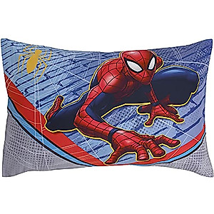 Crown Crafts Infant Products Marvel Spiderman 4 Piece Toddler Bedding Set