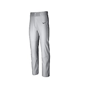 Mizuno Pro Woven Baseball Pant, Grey, Small