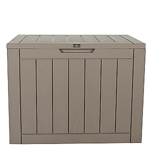 BTEXPERT Indoor Outdoor Storage Box, 30 Gallon Resin Deck Container for Package Delivery Patio Furniture Cushions Garden Tools Pool Sports Equipment UV Resistant Waterproof Lockable