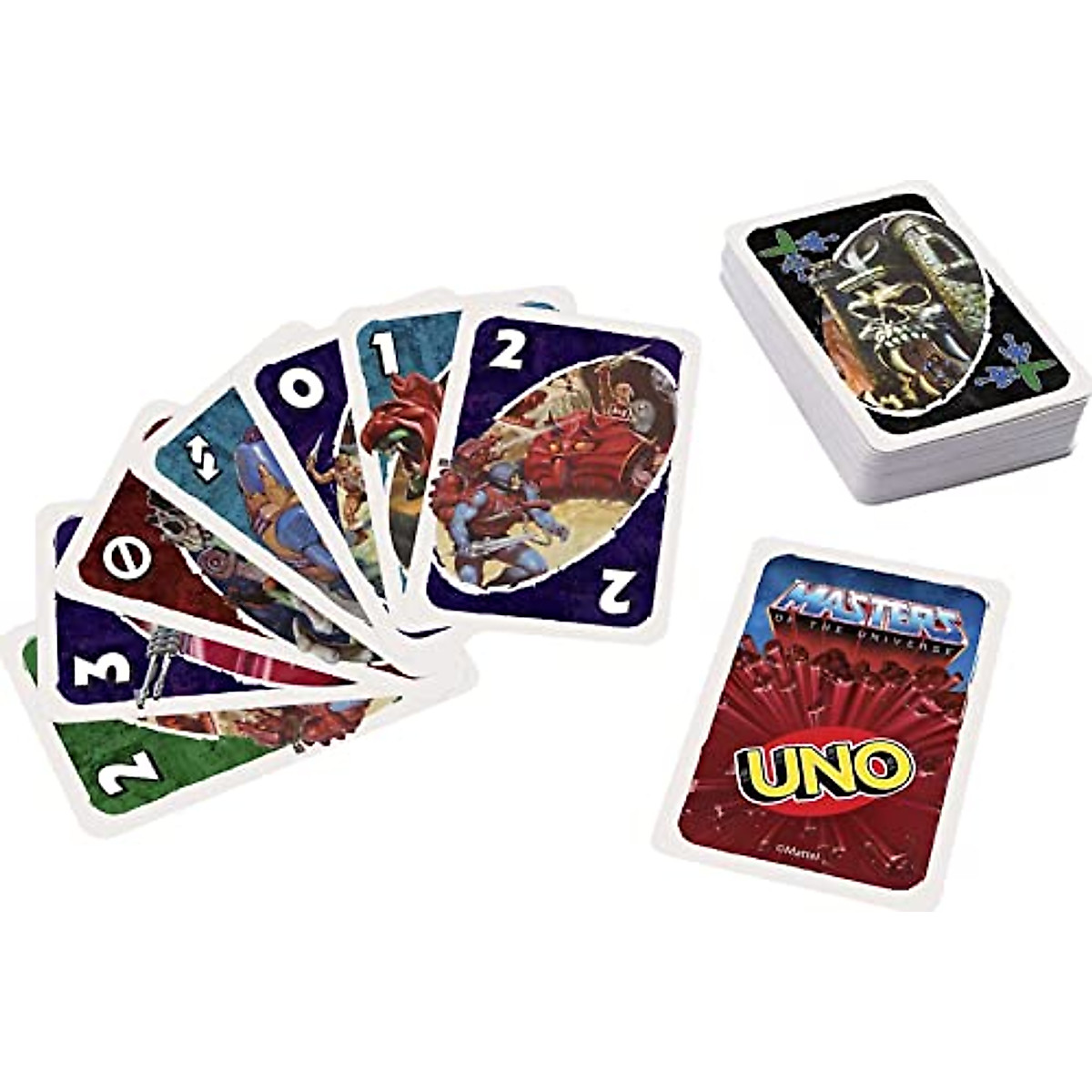 Mattel Games ​UNO Masters of The Universe Card Game for Kids, Adults and Game Night with Special Rule for 2-10 Players