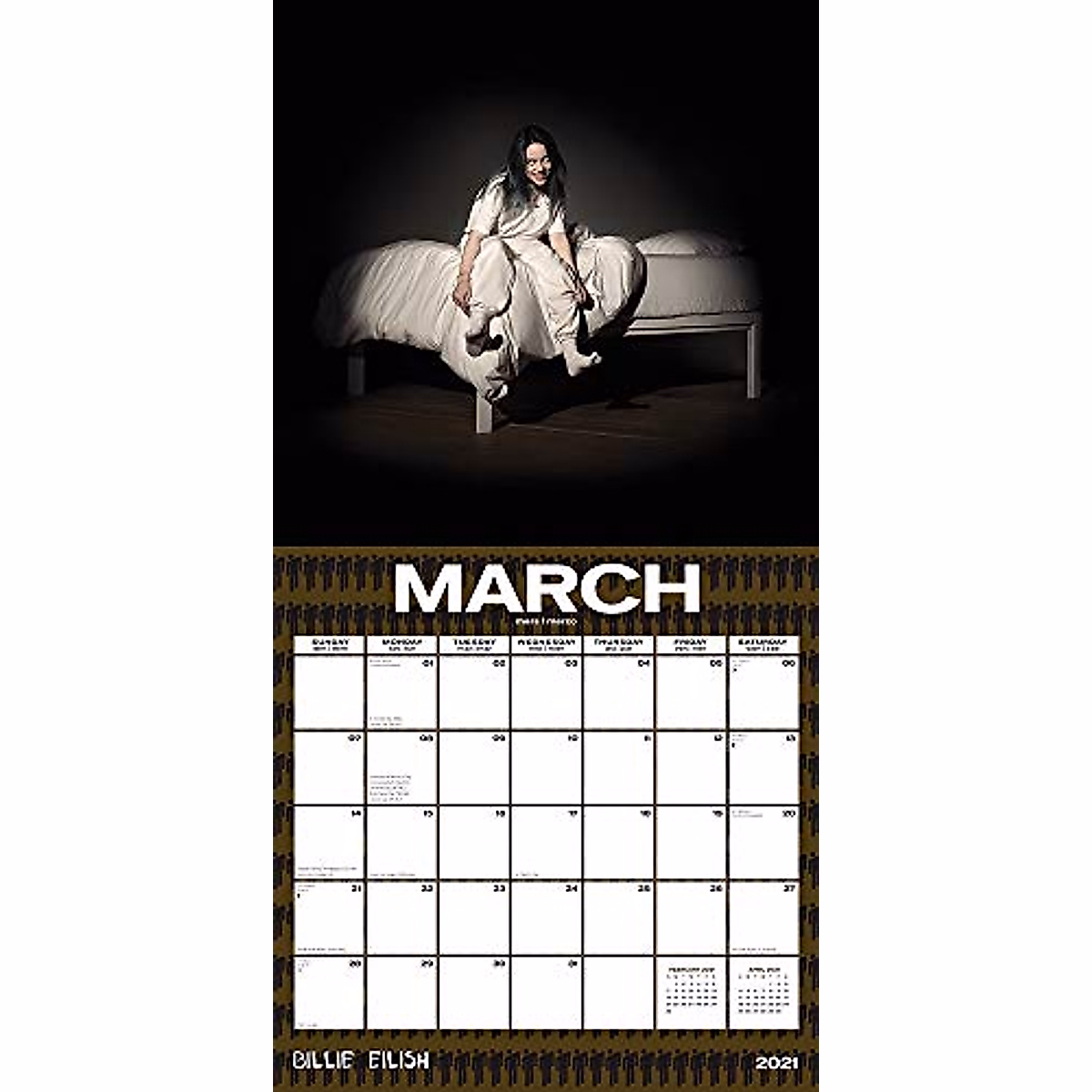 Billie Eilish 2021 Calendar