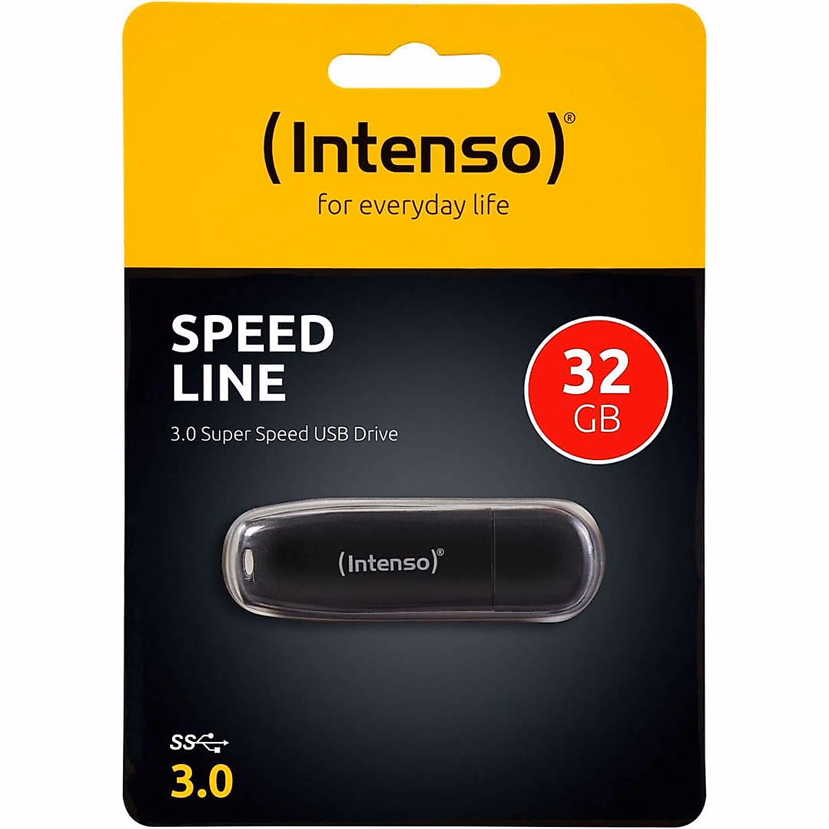 Intenso Speed Line - Flash Drive 32 GB - USB 3.2 Gen 1x1, Black