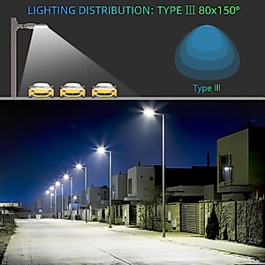 200W LED Parking Lot Light 28000LM with Arm Mount UL DLC Listed, 5000K Shoebox Pole Light AC100-277V, IP65 Waterproof Commercial Street Area Lighting for Driveway/Roadway/Yard, Replace 800W HID HPS