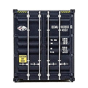 Walthers SceneMaster HO Scale Model of CMA-CGM (Blue, White, Red) 40' Hi Cube Corrugated Side Container (949-8260)