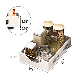 Silintion Under Sink Organizers and Storage-1-Tier Heavy Duty Metal Pull Out Drawers Under Cabinet Organizers Around Plumbing, for Under Kitchen Bathroom Sink Organizers and Storage