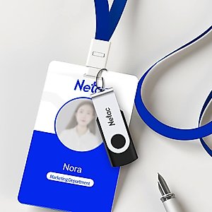 Netac 128GB USB Stick USB 3.0 Flash Drive, Up to 90MB/s, Thumb Drive for Data Storage, Pen Drive with Swivel Design, Memory Stick for External Storage Data/Computer/PC/Laptop/Sound