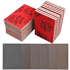 18 Pcs 180-2000 Grit Sanding Sponge, Ultra Fine Sandpaper Assortment Pads, Soft Foam Sanding Block Dry Wet Sandpaper for Model Drywall Metal Wood Furniture Polishing