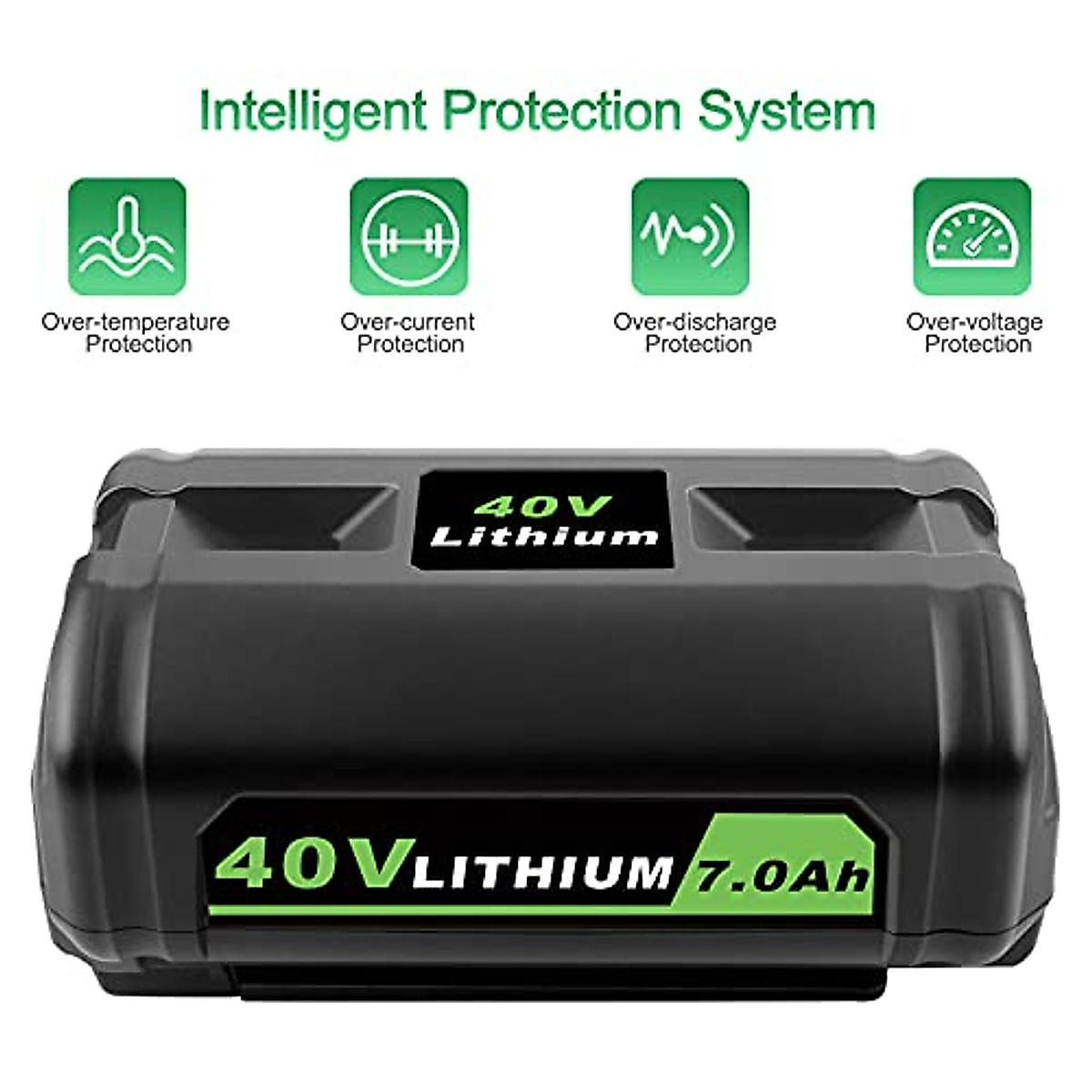 ADVTRONICS 40V 7.0Ah Replacement Battery Compatible with Ryobi 40 Volt Battery OP4050A OP4015 OP4026 OP40201 OP40261 OP4030 OP40301 OP4040 OP40401 OP4050 OP40501 OP40601