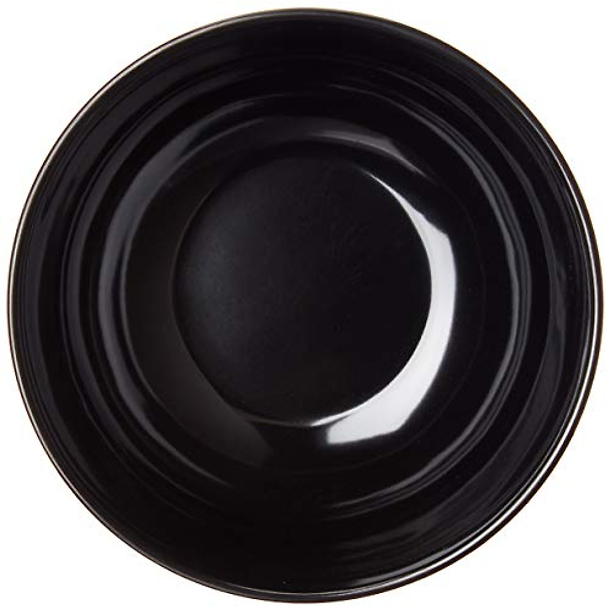 Amuse Home Bayview Essentials- Unbreakable Melamine Classic Bowls- Set of 6 (Black)