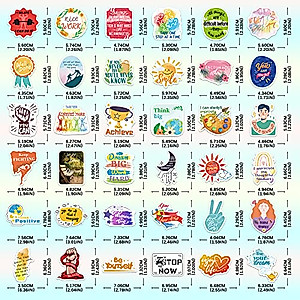 400Pcs Inspirational Words Stickers, Motivational Waterproof Vinyl Stickers for Kids Teens Adults Teachers, Positive Quote Stickers for Water Bottles Laptops Phone Journaling Scrapbooking
