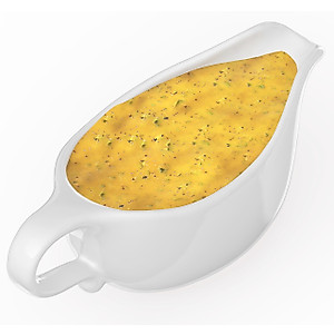 RONDURE Large White Gravy Boat - 19 oz Capacity, Microwave and Dishwasher Compatible