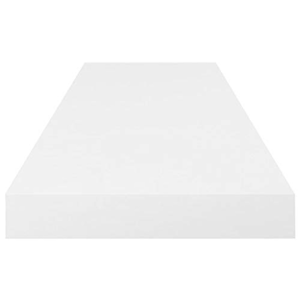 CKioict Floating Wall Shelves 2 pcs High Gloss White 31.5"x9.3"x1.5" MDF, Simple Storage Home Decor Wall Mounted, Display Wall Shelf for Organize Bedroom, Living Room, Kitchen, Bathroom