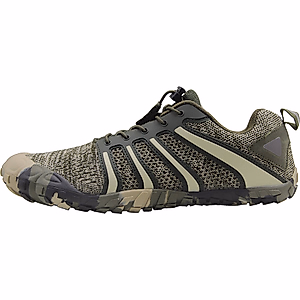 Oranginer Men's Barefoot Shoes Lightweight Athletic Trail Running Shoes Men Camouflage Size 10