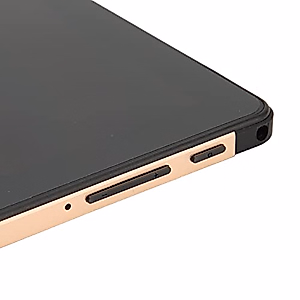 Qinlorgo 10 Inch Tablet, Gold 1920x1080 IPS Calling Tablet 12GB RAM 128GB ROM 100-240V for Reading for Android 11.0 (US Plug)