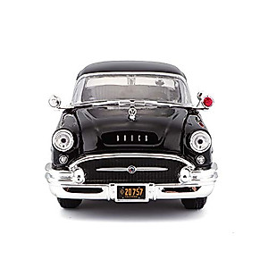 Maisto 1:26 Scale 1955 Buick Century Diecast Vehicle (Styles May Vary), Black, White