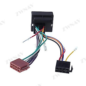 ZWNAV ISO Car Radio Wire Cable Wiring Harness Stereo Adapter Connector Adaptor Plug Power and Loudspeaker Fit for Ford 2003+ (Select Models)