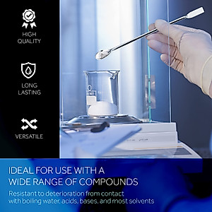 10Pcs Lab Spatula Set, Capsule Filling Kit Tiny Spoons Stainless Steel, Capsule Filler Medicine Spoon and Micro Spatula, Chemistry Lab Equipment Sampling Spoon