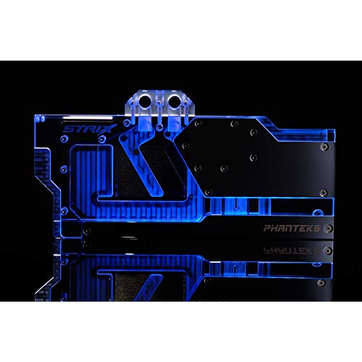 Phanteks (PH-GB2080TiAS_CR01) Glacier G2080Ti Strix GPU Full Waterblock for Asus ROG Strix RTX 2080/2080Ti - Nickel-Plated, Acrylic, Addressable RGB, Mirror Chrome