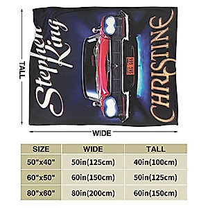 Stephen King Christines Custom Cars Super Soft Lightweight Cozy Microplush Throw Blanket for Sofa Chair Couch and Bed Room Decor