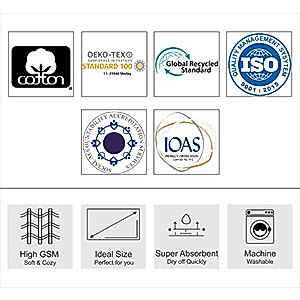 COTTON CRAFT Ultra Soft 12 Pack Wash & Face Cloths 12x12 - Highly Absorbent Bathroom Shower Kitchen Utility Towels - Use Everyday - Easy Care Machine Wash - Premium Ringspun Cotton 580 GSM - Black