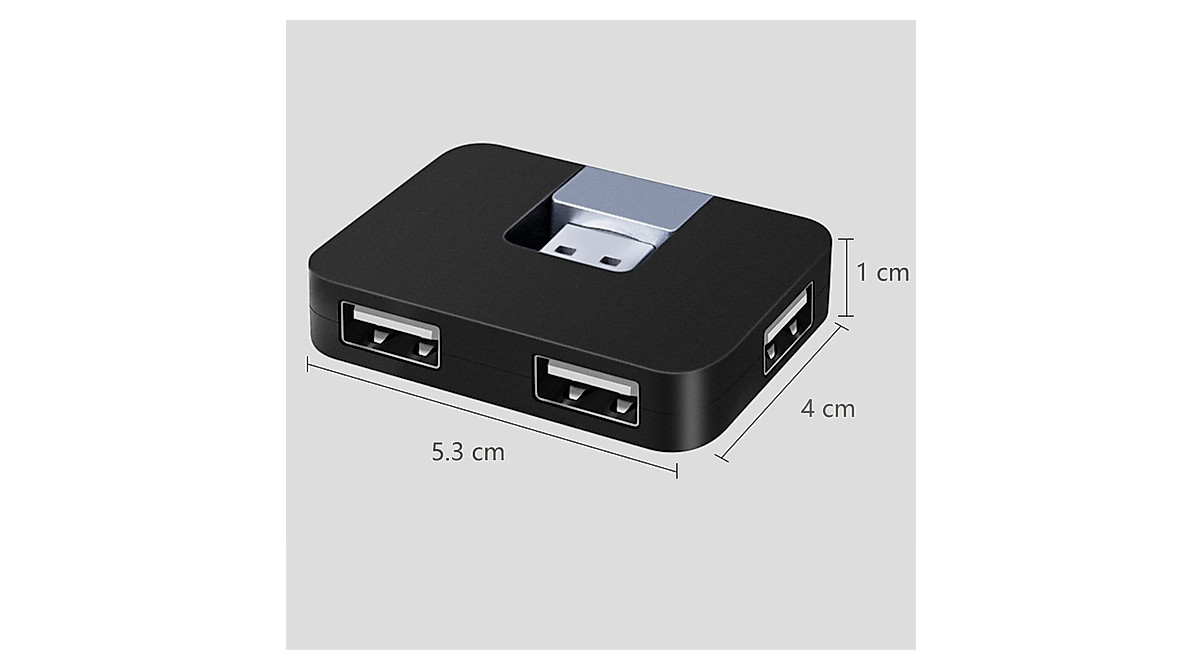 USB Hub 2.0 Mini Creative U Shape 4-Port for PC and Laptop