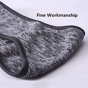 TOWSIX Fleece Ear Warmer Headband, Thermal Ear Muffs for Men & Women & Teens Winter Ear Cover Head Warmers Perfect for Running, Skiing, Hiking, Riding Motorcycle, Wortout, Skiing, Cycling… (Gray)
