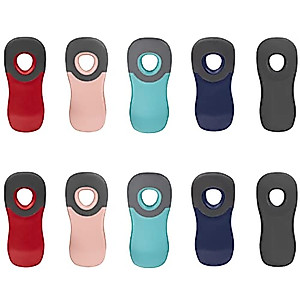 COOK WITH COLOR Cute Bag Clips - Funny Snack Clips, Magnetic Chip Clips for Bags - Kitchen and Food Bag Clips for Airtight Seal for Food Storage, Multi, Pack of 10