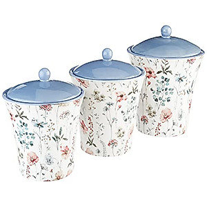 Certified International 3 Pc. Canister Set Ceramic Serveware, One Size, Multicolor