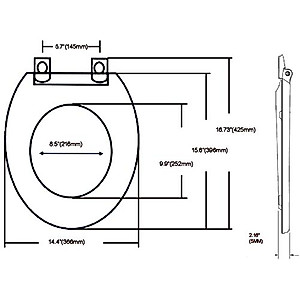 J&V Textiles Soft Round Toilet Seat With Easy Clean & Change Hinge, Padded (Hunter Green)*