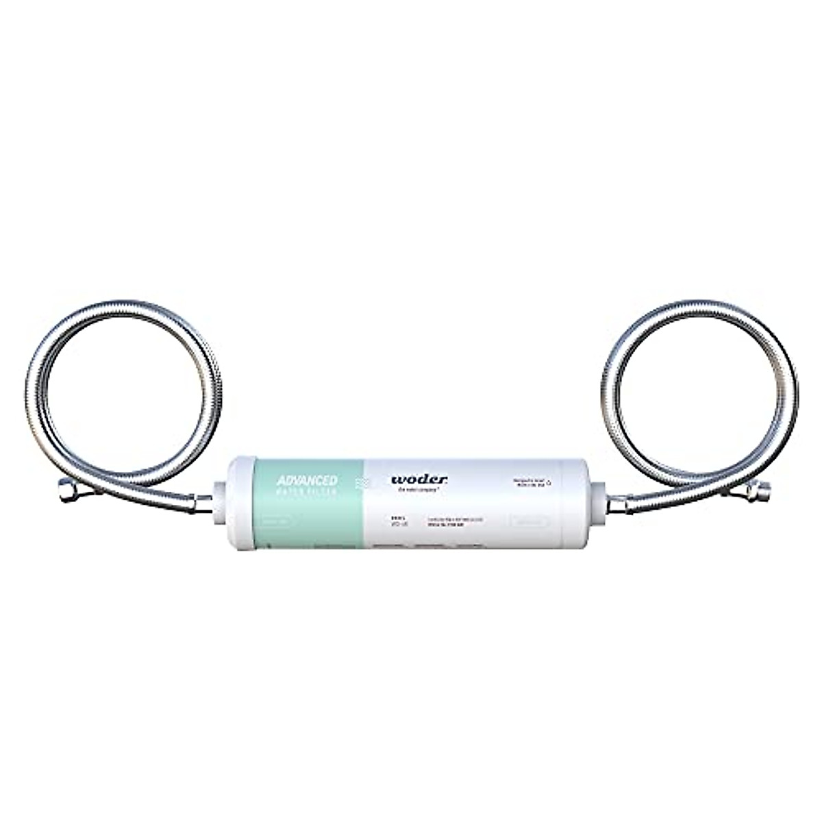 Woder WD-4K-ADV-DC High Capacity USA Under Sink Water Filter w Direct Connect Fittings to Main Water Faucet - WQA Certified 4,000G. Removes Chlorine, Lead, Heavy Metals, Contaminants. Keeps Minerals.