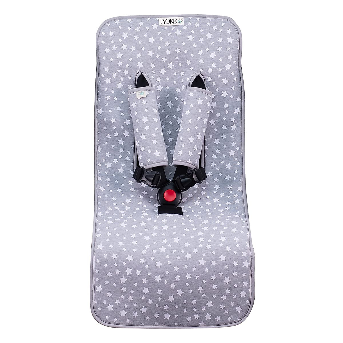 Janabebé Universal Luxury Foam Cover Liner for Stroller (White Star)