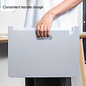 ZQS Magazine File Holder, Desk Organizer File Folder for Office Organization and Storage, Sturdy Plastic Binder Organizer, 13 Vertical Compartmente，Desktop Accessories for Home and Office Storage
