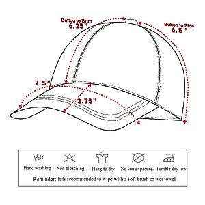Waldeal Men's Papa Bear Embroidered Baseball Cap, Washed Denim Adjustable Dad Hat