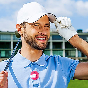 Frienda 3 Pieces Golf Score Counter Mini Golf Stroke Counter with One Touch Reset and Simple Attachment to Scorekeeper Glove in (Red,White,Black)