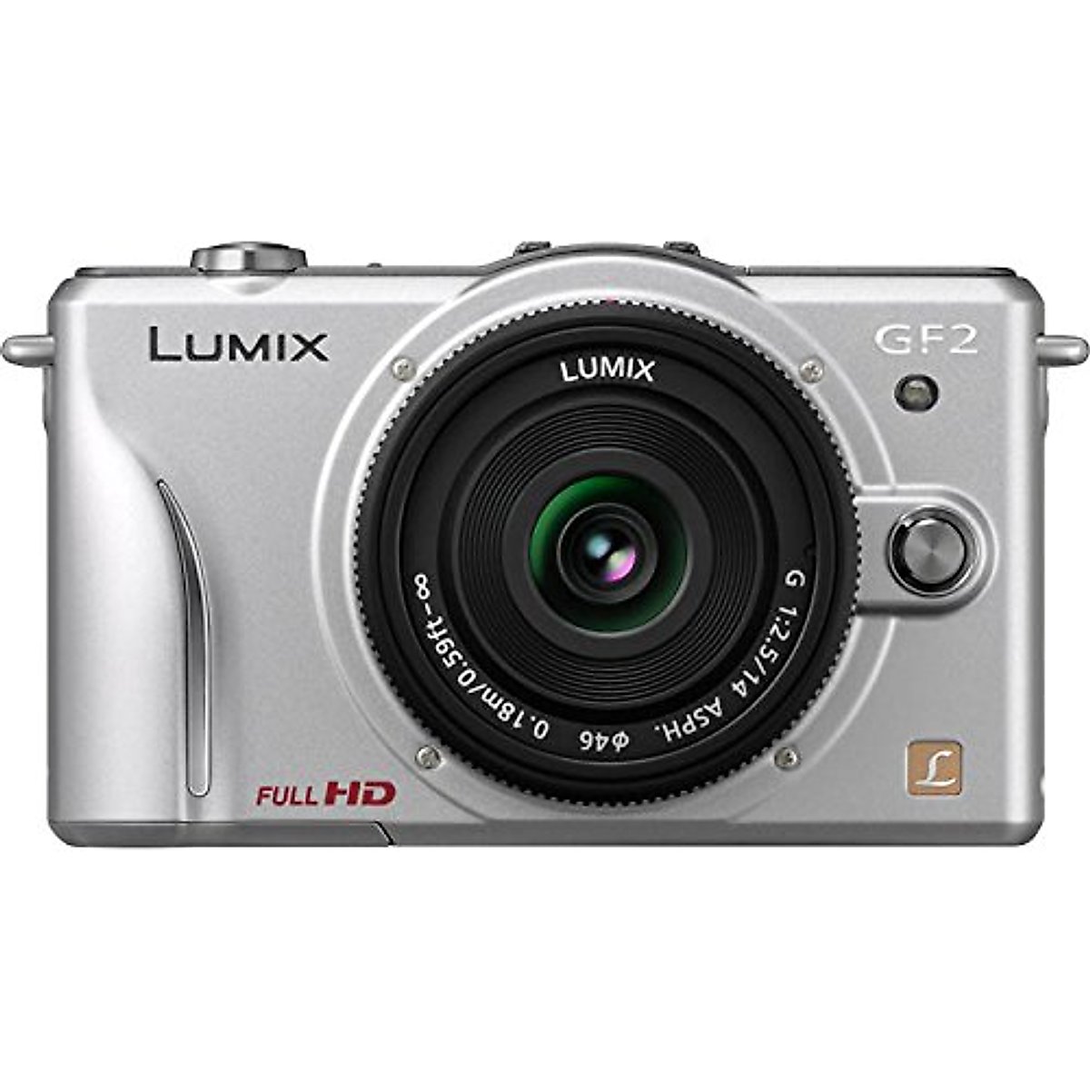 Panasonic Lumix DMC-GF2 12 MP Micro Four-Thirds Mirrorless Digital Camera with 3.0-Inch Touch-Screen LCD and 14mm f/2.5 G Aspherical Lens (Silver)