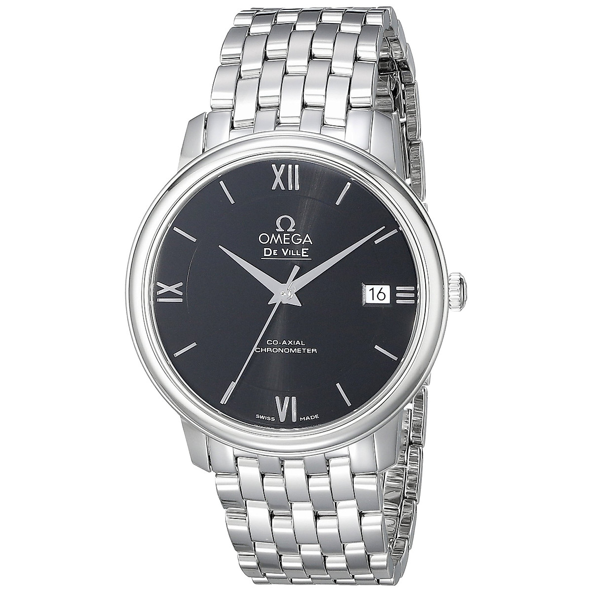 Omega Men's 42410372001001 Analog Display Swiss Automatic Silver Watch